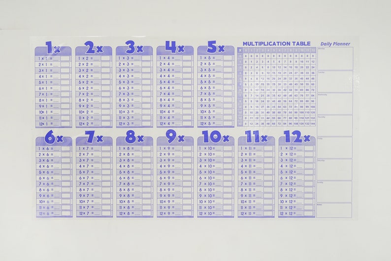 Dry Erase Multiplication Table Pen Gift - Etsy