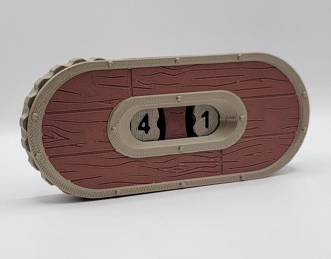 DND Life Counter Tracker – Wood Look HP Dial for Tabletop Rpg, MTG ...