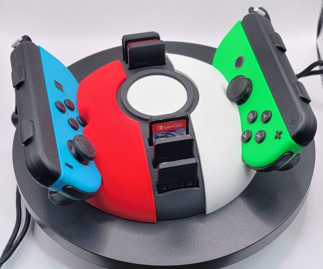 Pokeball Nintendo Switch Controller and Game Holder - Etsy
