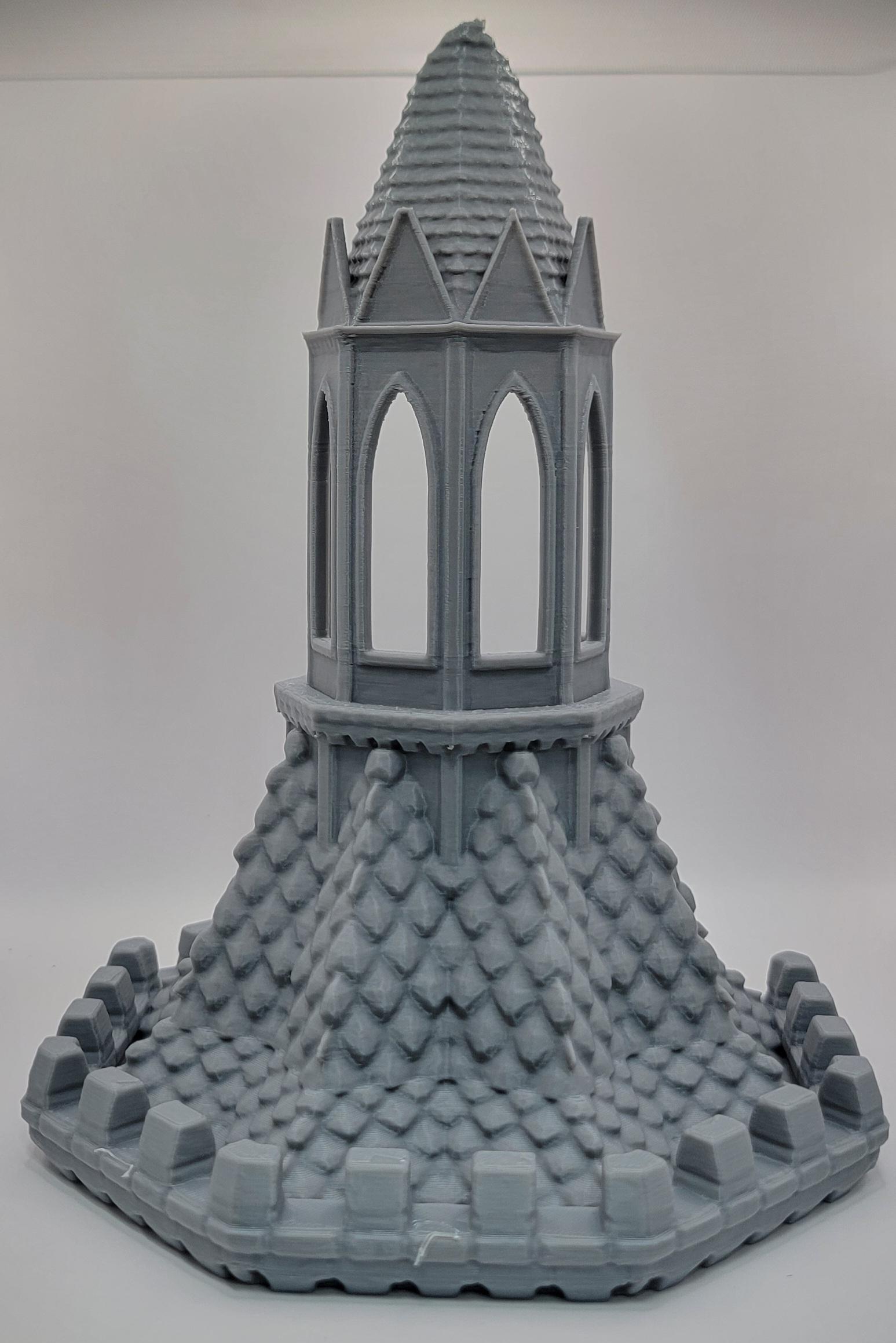 Battle Damaged Wizard Tower 6 Level Modular 3D Printed Terrain D&D ...