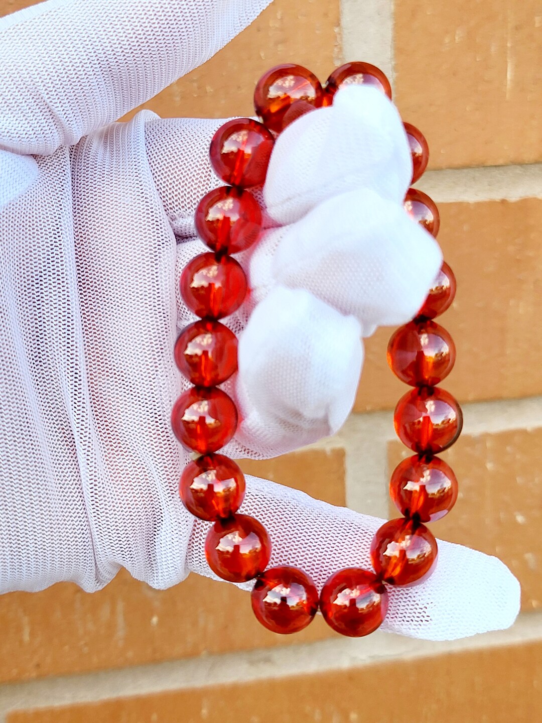 Red Naga Eye Gem Bracelet 10mm - Etsy