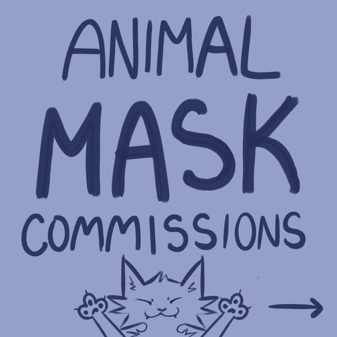 Animal Mask Commission: Custom Furry Masks - Etsy