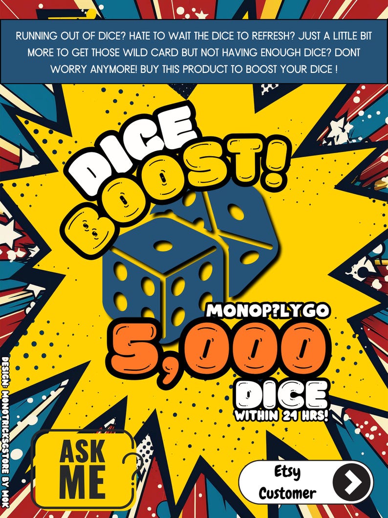 Mono Go 5,000 Dice Boost - Etsy