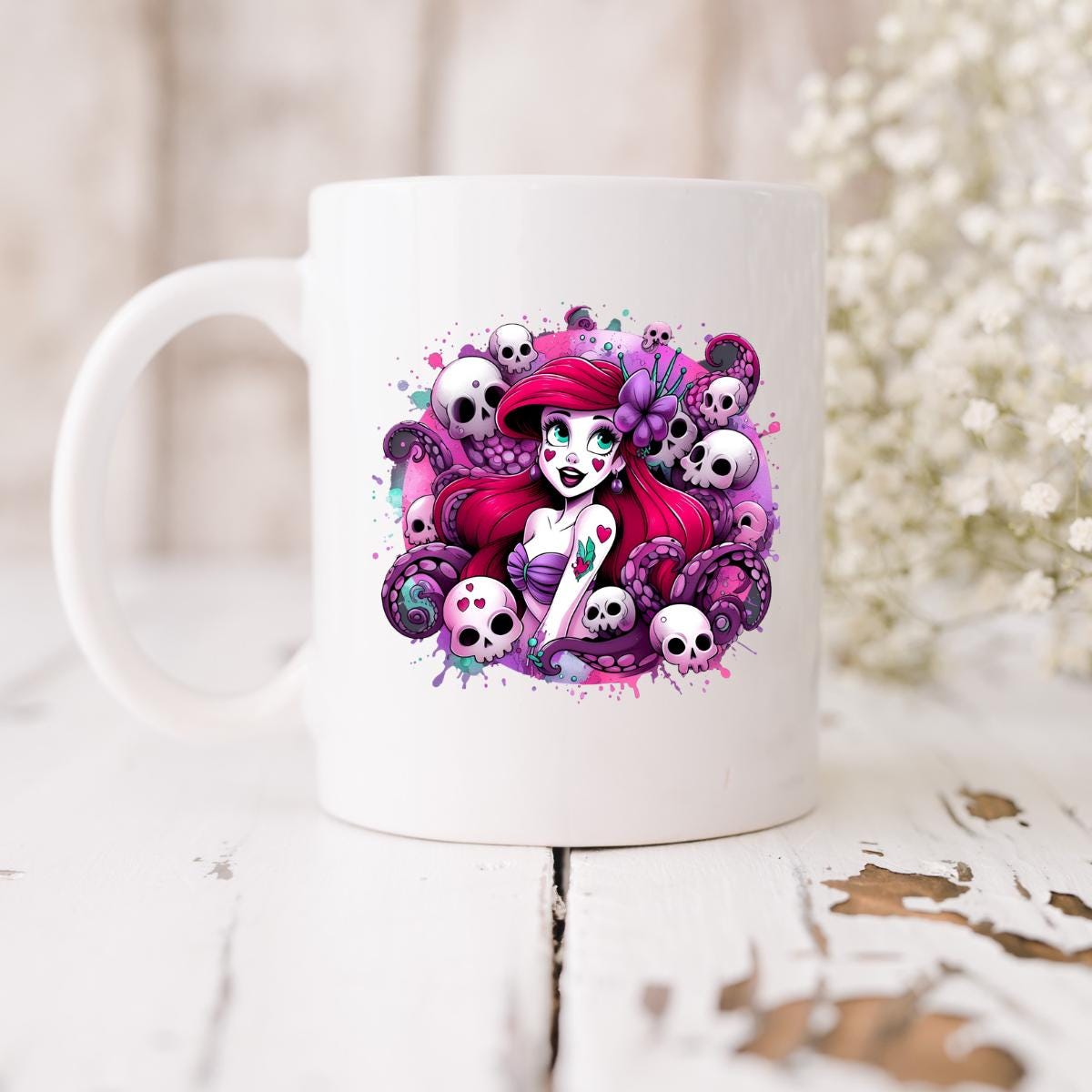 Gothic Ariel Watercolor Splash, Clipart Images, Graphics and Artwork ...