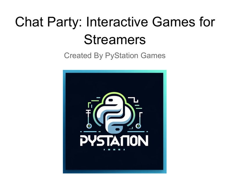 Chat Party: Interactive Games for Streamers - Etsy