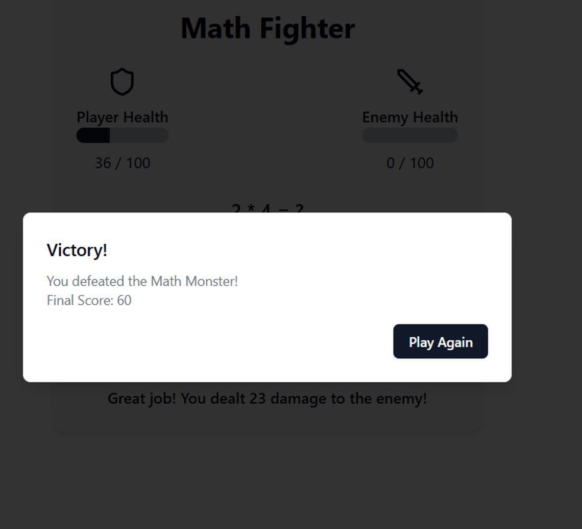 Math Fighter - Etsy