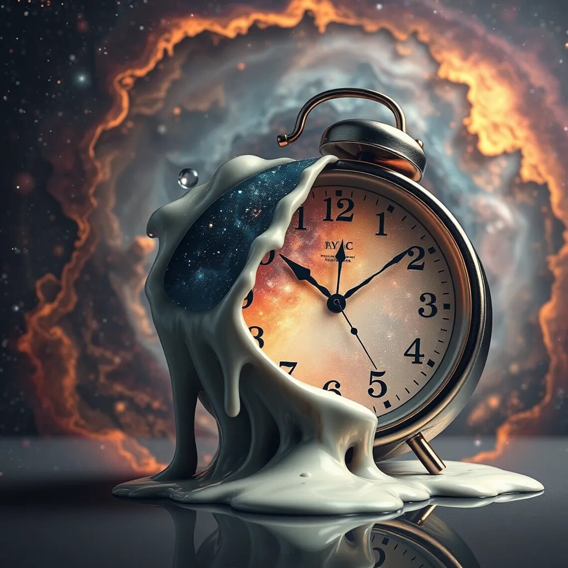 Universal Clock Surreal Art Digital Poster - Etsy