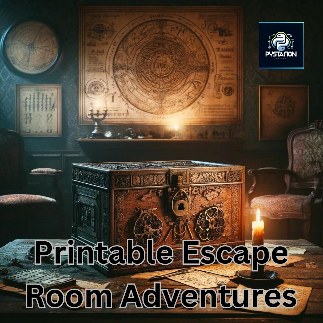 5 Printable Escape Room Adventures: Volume 1 - Etsy