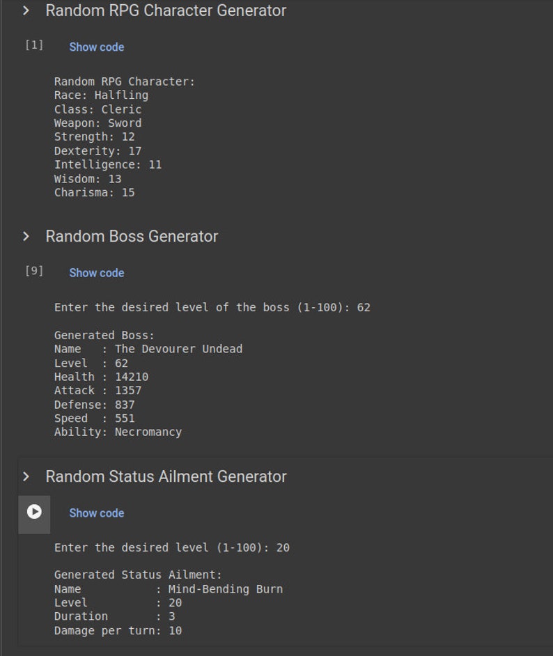 RPG Companion Tool - Etsy