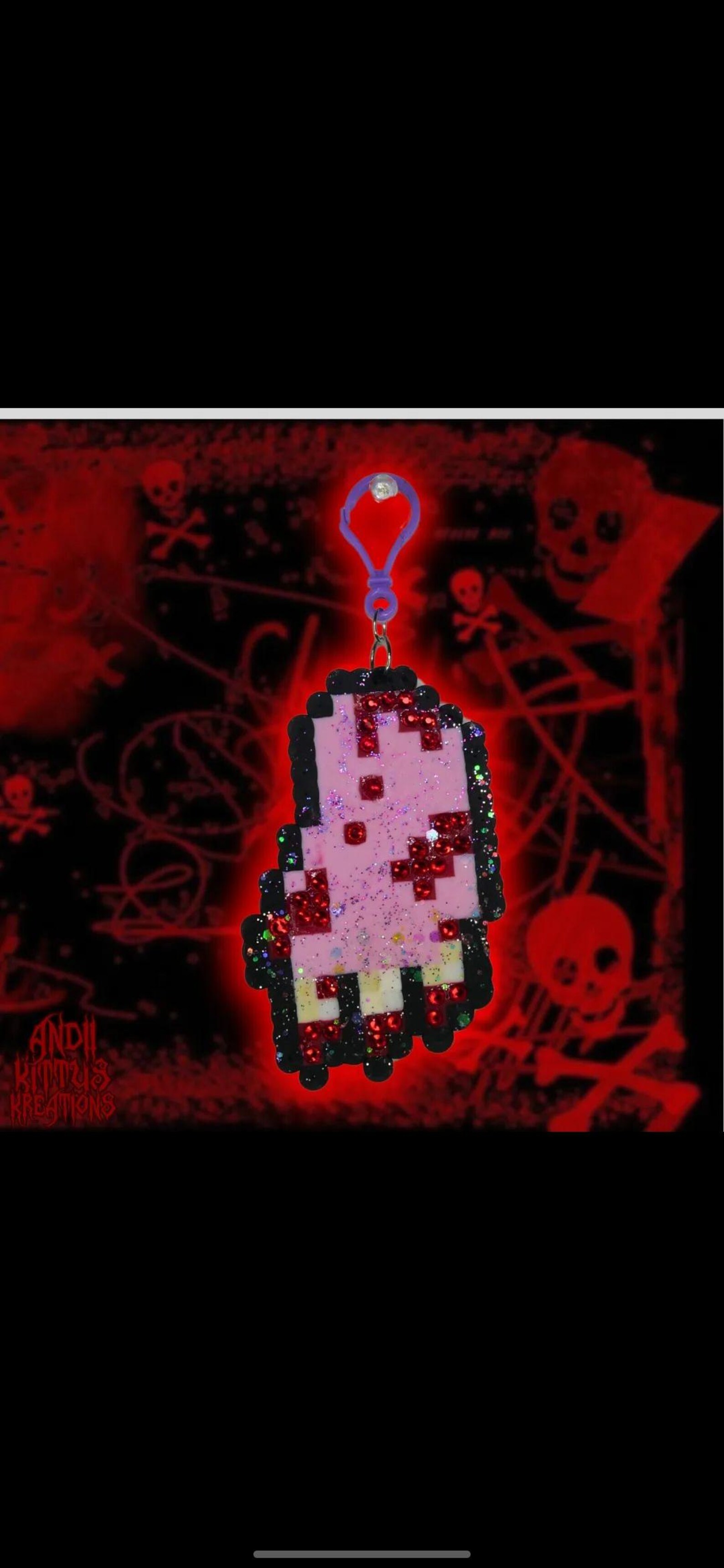 Blinged Out Gloomy Bear Paw Keychain Perler! - Etsy
