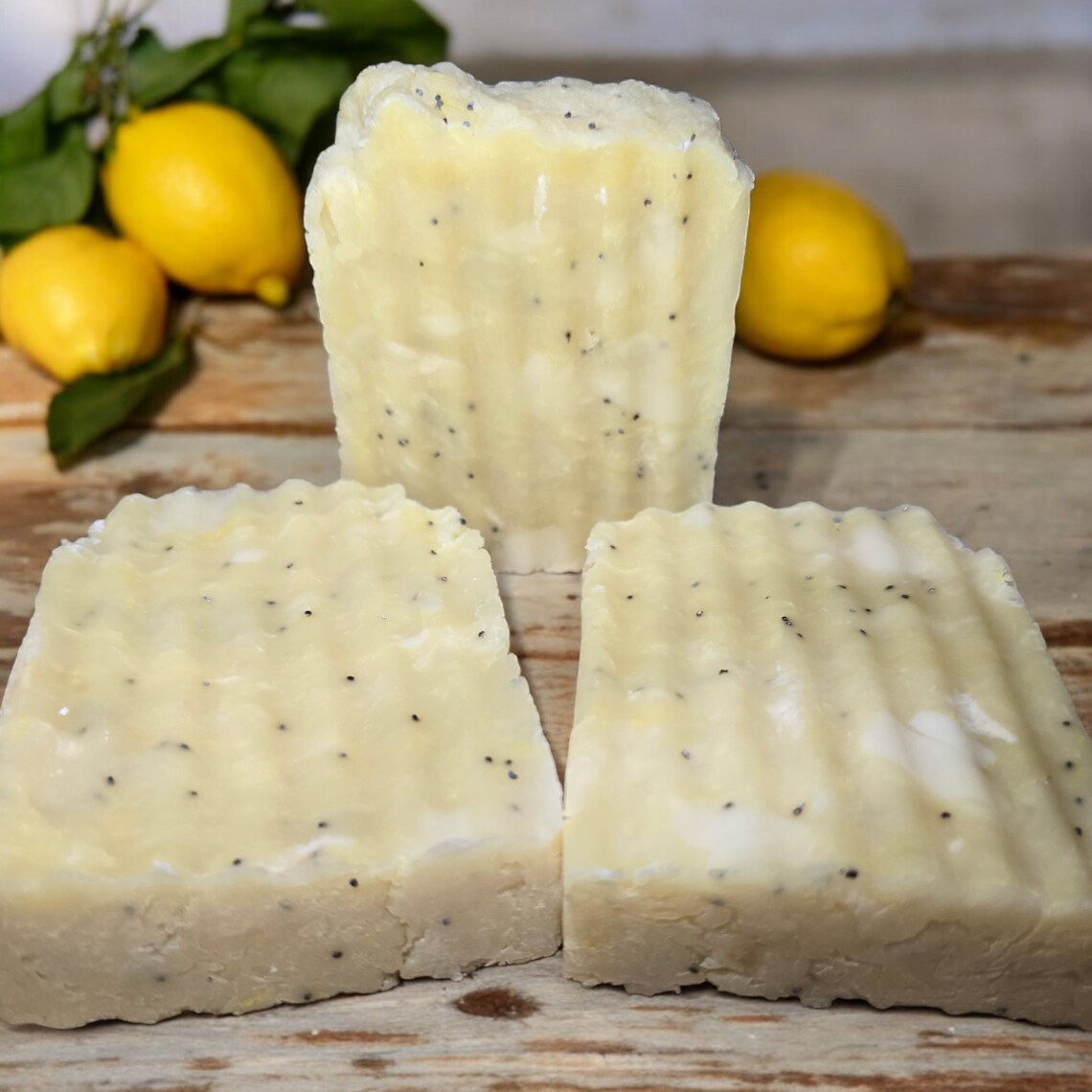 Lemon Poppy Kitchen Soap. Natural Bar Soap. Lemon Poppy Seed - Etsy