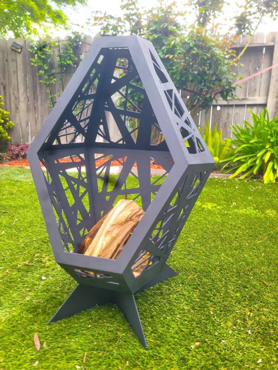 Welded Steel Fire Pit: Heavy Duty Outdoor Cooking, Made in USA - Etsy