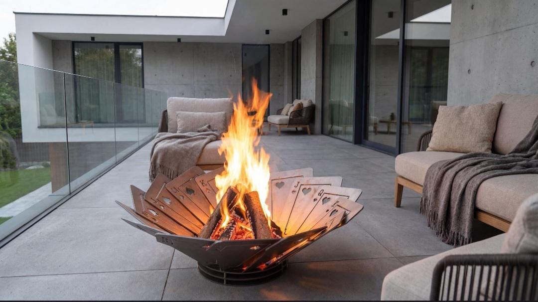 Royal Flush Fire Pit.heavy Duty Outdoor Cooking, Made in USA - Etsy