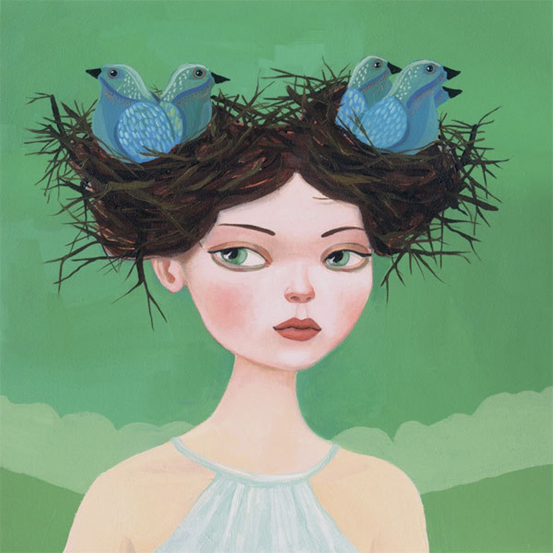 Gwen Art Print - 8 X 8 Inches - Etsy