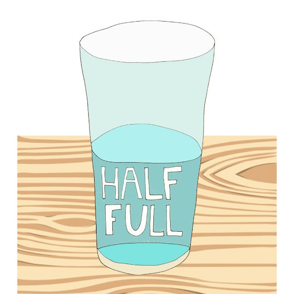 Glass Half Full Art - Etsy