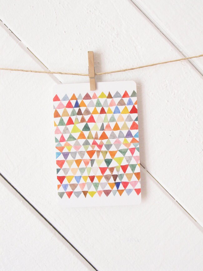 Triangle Tapestry Postcard - Etsy