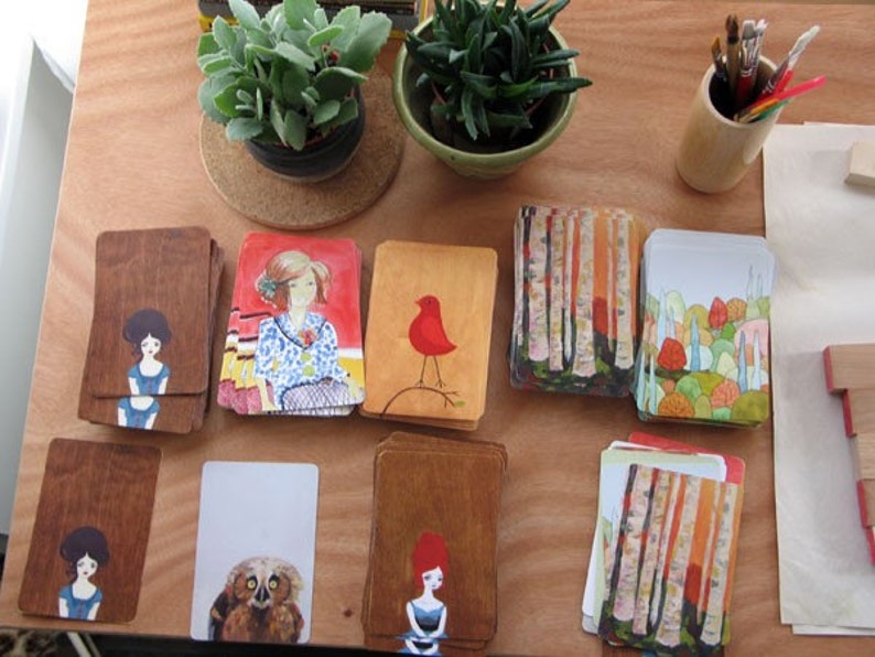 Stationary / Postcard / Blank Card Birch Trees Art Postcard - Etsy