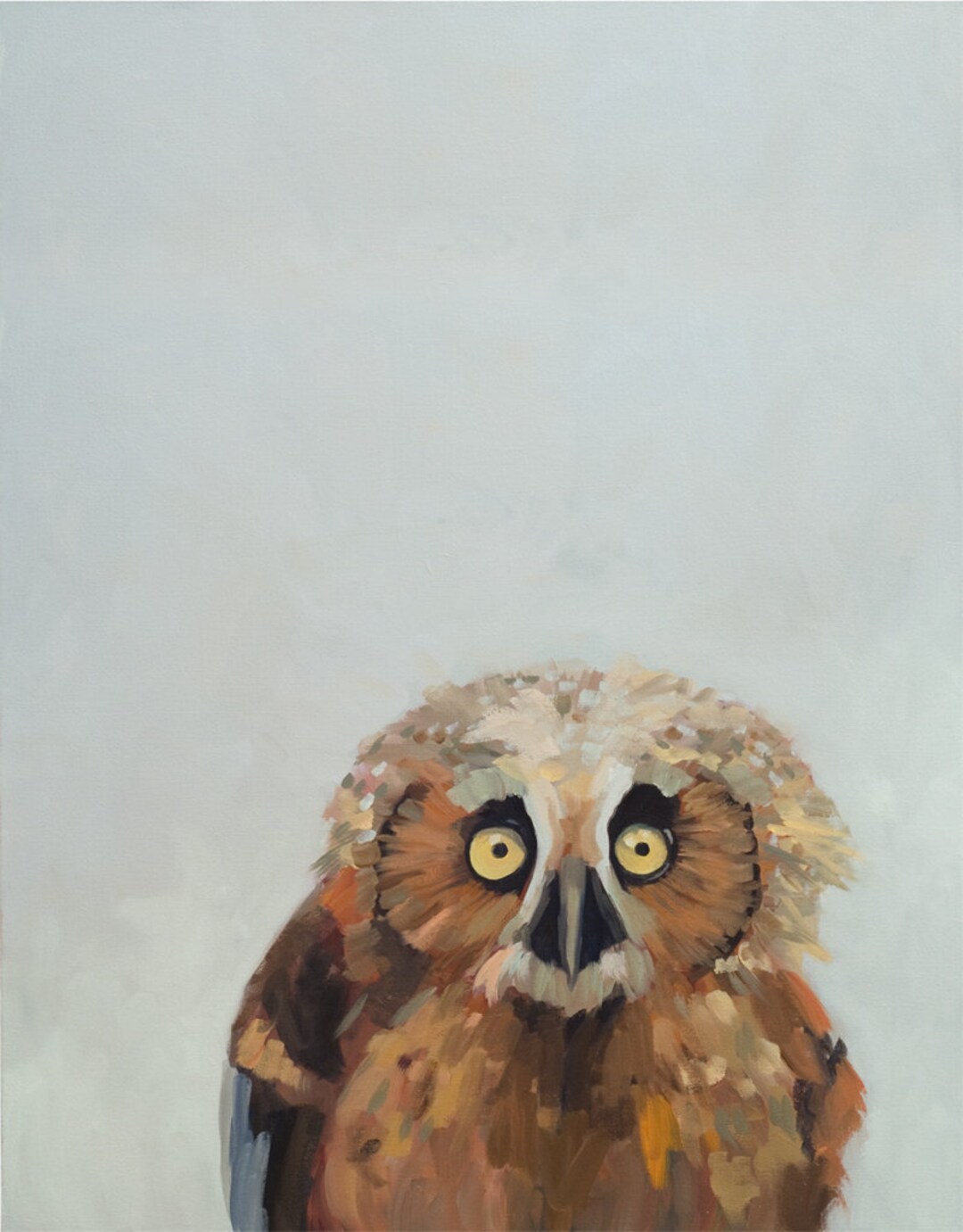 Baby Owl - Painting, Nature, Oil Painting, Art Print - Etsy