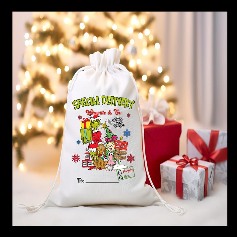 Grinch Sack - Etsy