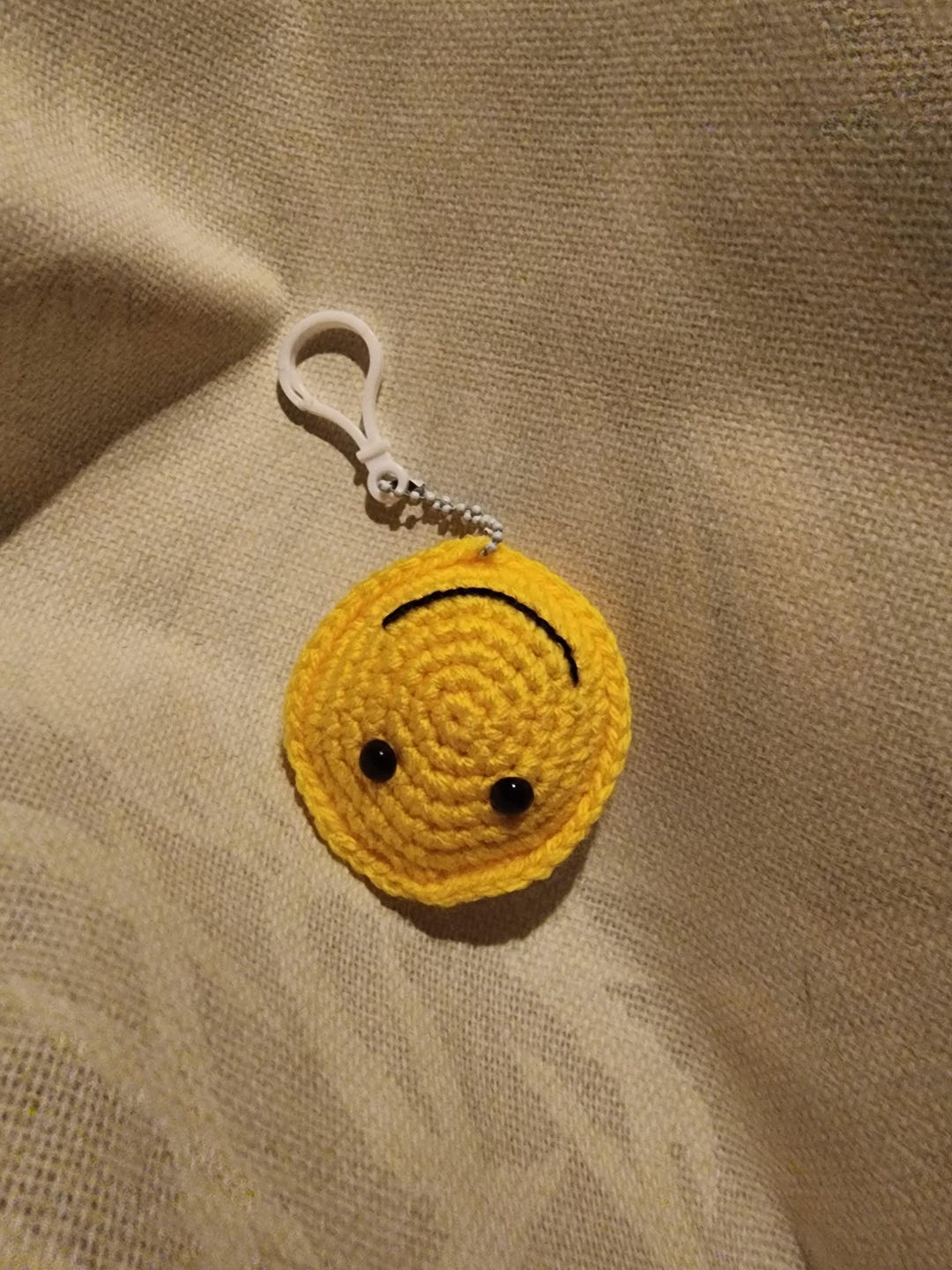Emoji Smile Key Chain - Etsy