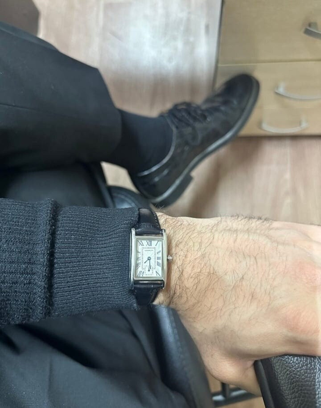 Elegant Design Rectangle Dial Water Resistant Quartz Analog Wrist Watch ...