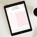 Simple Pink Weekly Habit Tracker Template/editable Daily Habit Tracker ...