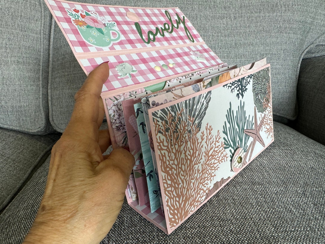 Large Ephemera Holder With 5 Accordion Pockets, Gift, Happy Mail, Swaps ...