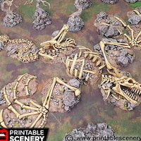 3D Printed Cast N Play Terrain Essentials Nature Wastelands Terrain ...