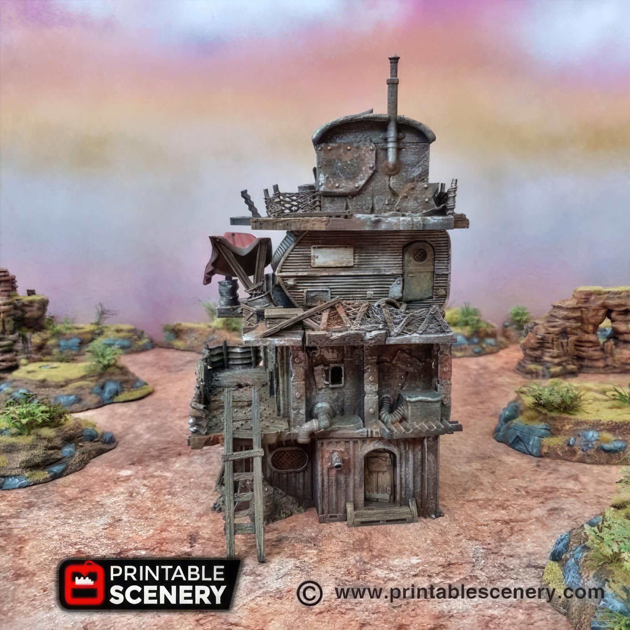 Wasteland Slums: Post Apocalypse, Tabletop Wargaming Scenery, Gaslands ...