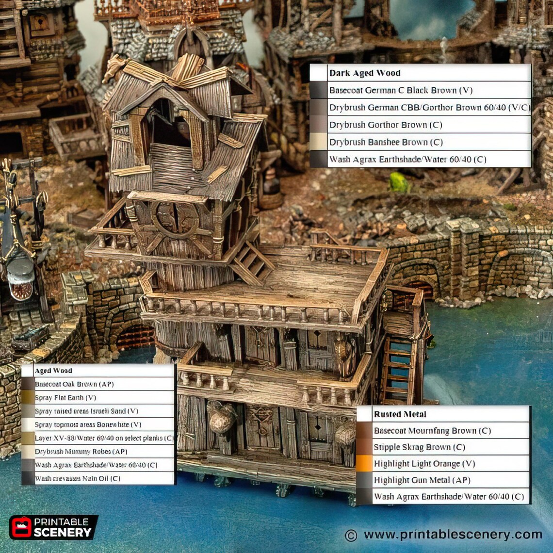 Pirate House Tabletop Terrain: Gunner's Rickety Roost, Printable ...