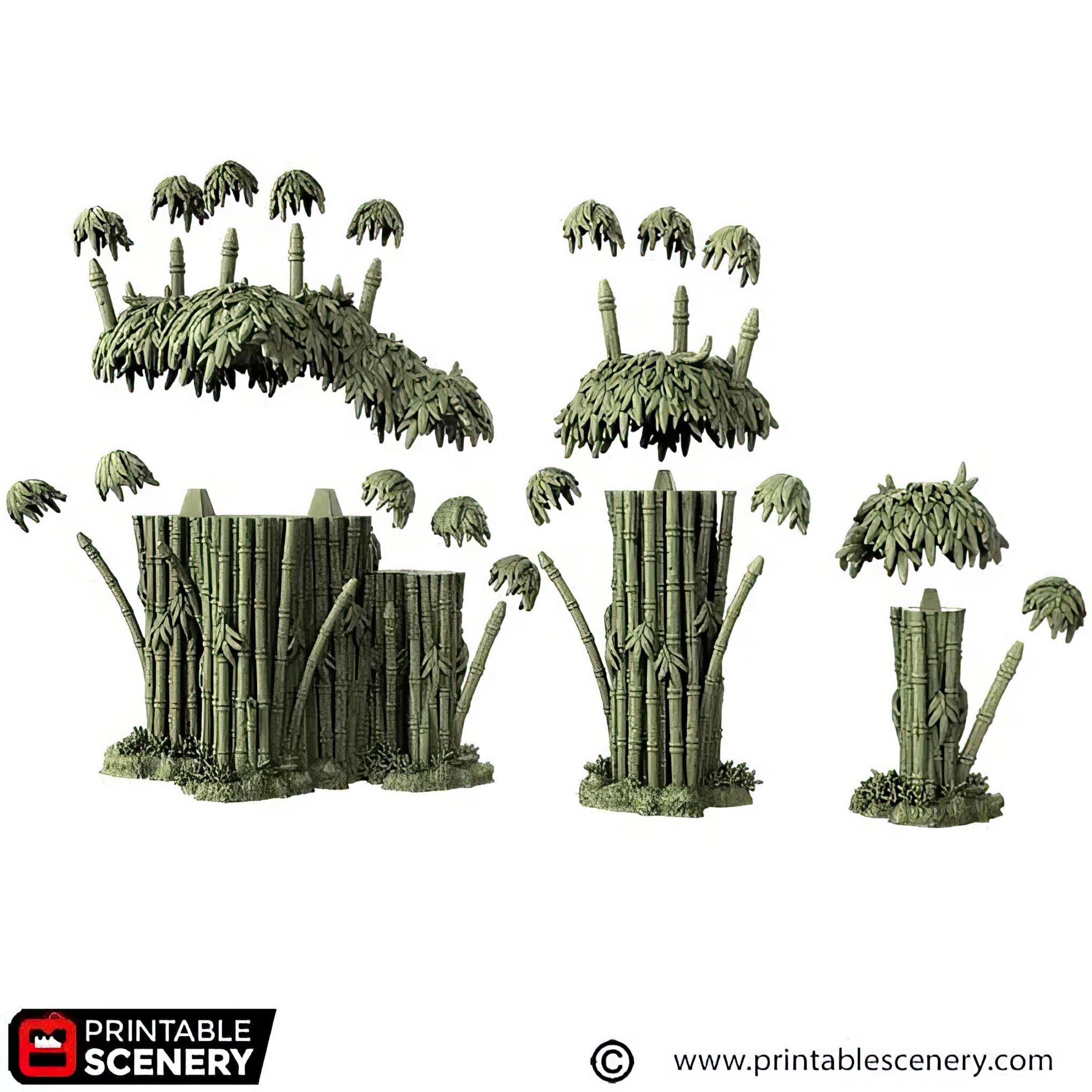 Bamboo Tabletop Scatter Terrain: Jungle RPG Scenery - Etsy