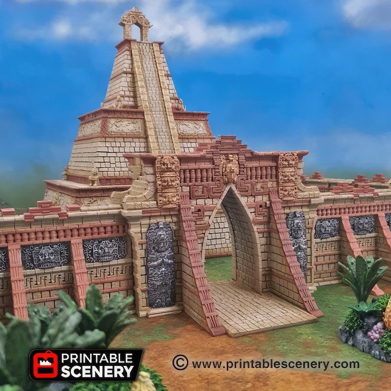 Alien Jungle Walls: Tabletop RPG Terrain, Lizardmen Bastions, Aztec ...