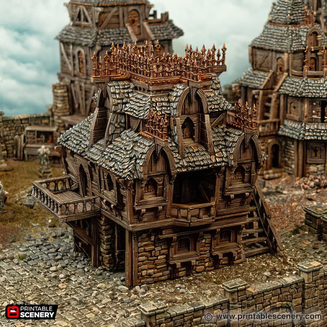 Building Tabletop Roleplaying Game Pirate Scatter Terrain City ...