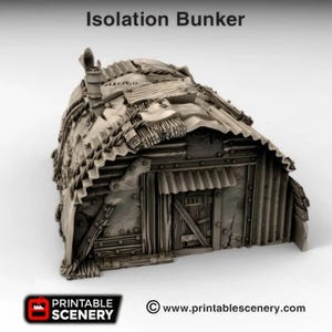 Bunker Tabletop Scatter Post Apocalypse Wasteland Metal Building Sci-fi ...