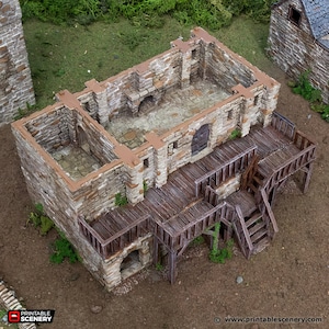 Barracks Tabletop Building Guard House Castle Garrison Historical Fort ...