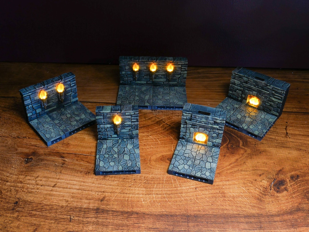 LED Light-up Dungeon Tiles: Openlock Fantasy Terrain Set - Etsy