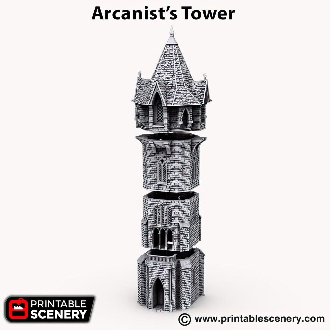 Arcanist's Tower: Large Tabletop RPG Scatter Terrain, Wargaming ...