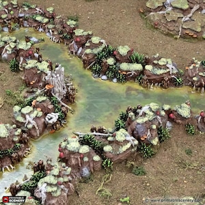 Swamp River Tiles Tabletop Scatter Terrain Printable Scenery Fantasy ...