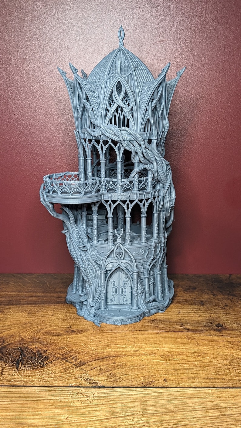 Elven Tower : 3D Printed Fantasy Tabletop RPG Scenery Terrain - Etsy