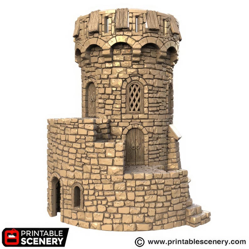 Count's Tower: Medieval Wargaming Scenery, for Tabletop Roleplaying ...