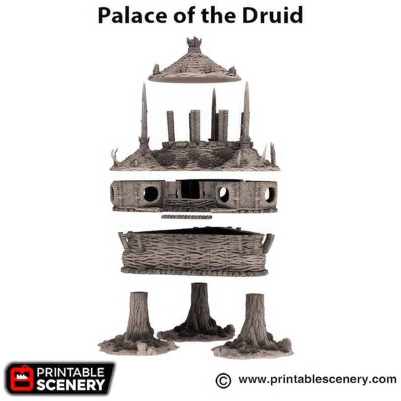 Palace of the Druid: Tabletop Scatter Building, Forest Treehouse - Etsy
