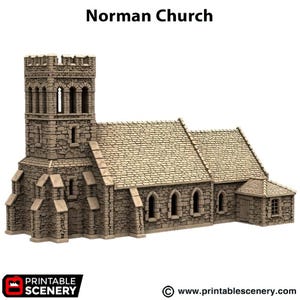 Tabletop Terrain Church Building Historical Printable Scenery Fantasy ...