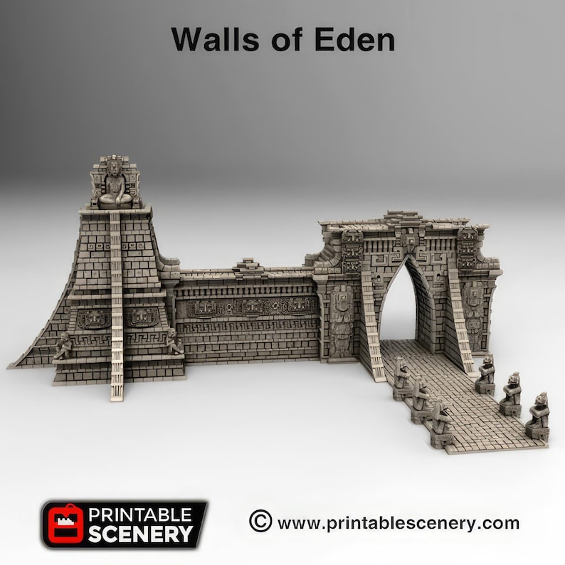 Alien Jungle Walls: Tabletop RPG Terrain, Lizardmen Bastions, Aztec ...