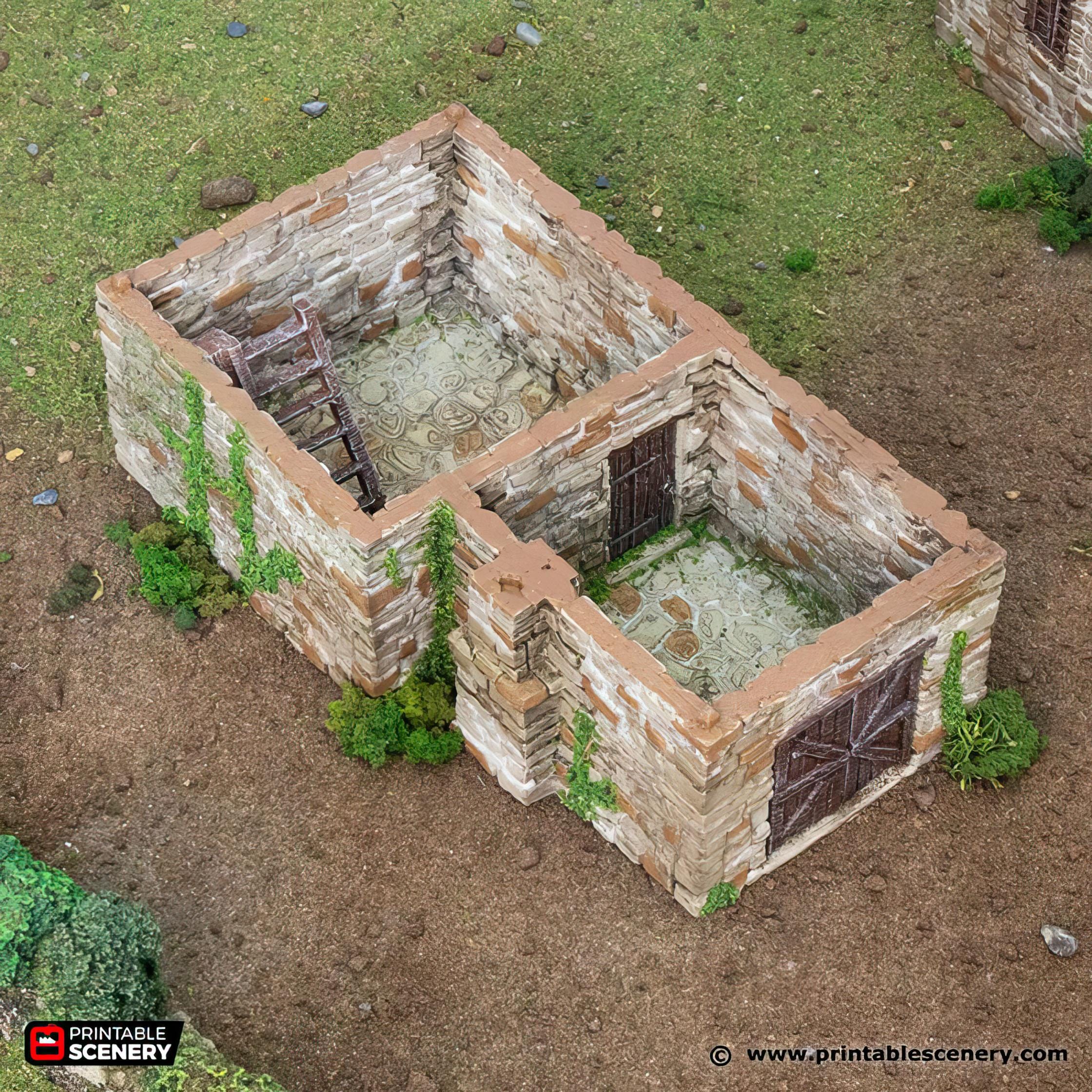 Black Rock Keep: Medieval Garrison Tower - 15mm/28mm/32mm RPG Terrain ...