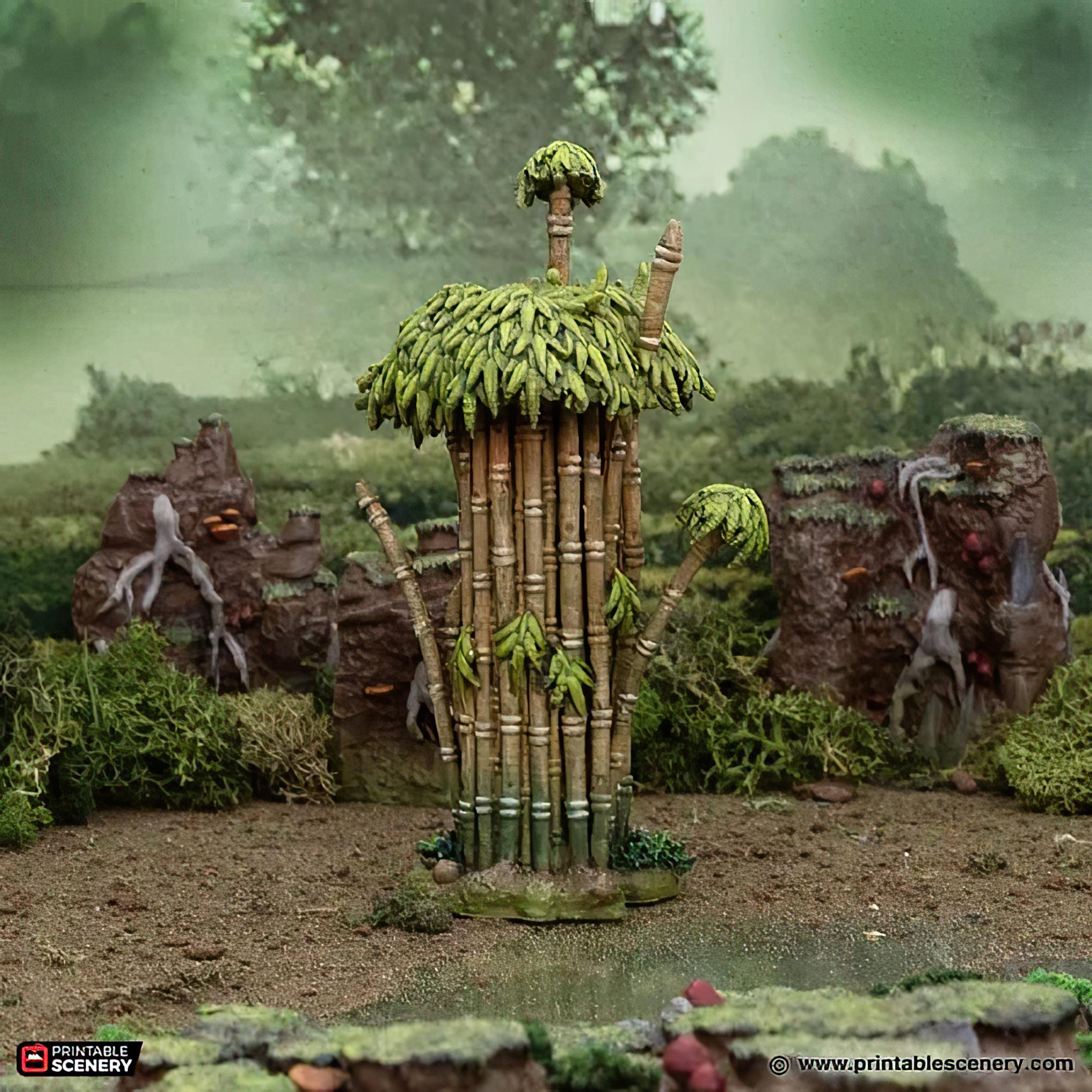 Bamboo Tabletop Scatter Terrain: Jungle RPG Scenery - Etsy