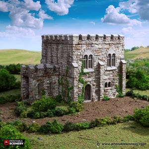 Castle Keep Historical Scatter Terrain Fort House Tabletop Building ...