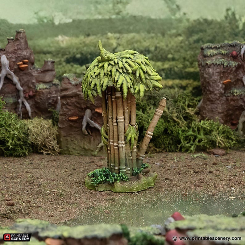 Bamboo Tabletop Scatter Terrain: Jungle RPG Scenery - Etsy