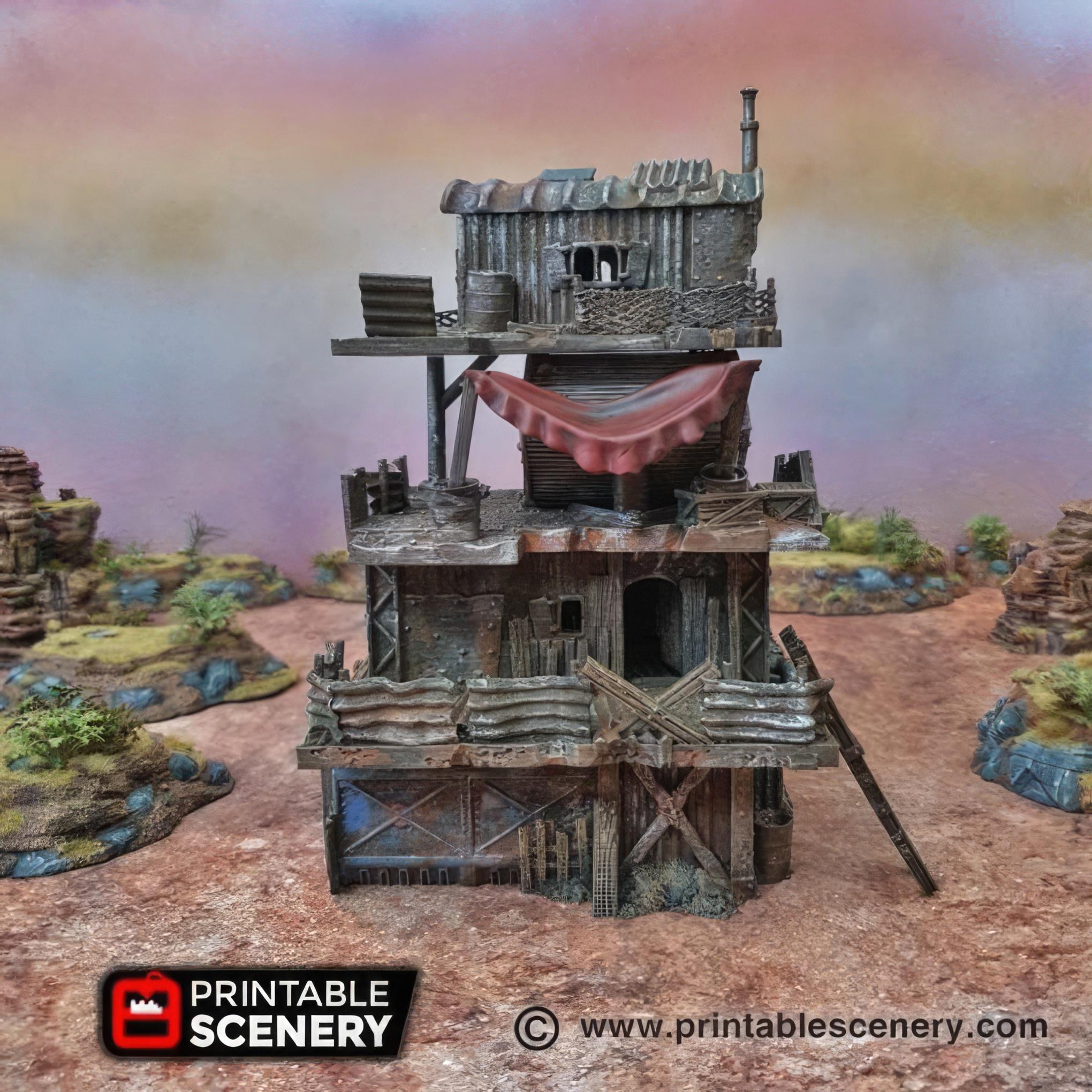 Wasteland Slums: Post Apocalypse, Tabletop Wargaming Scenery, Gaslands ...