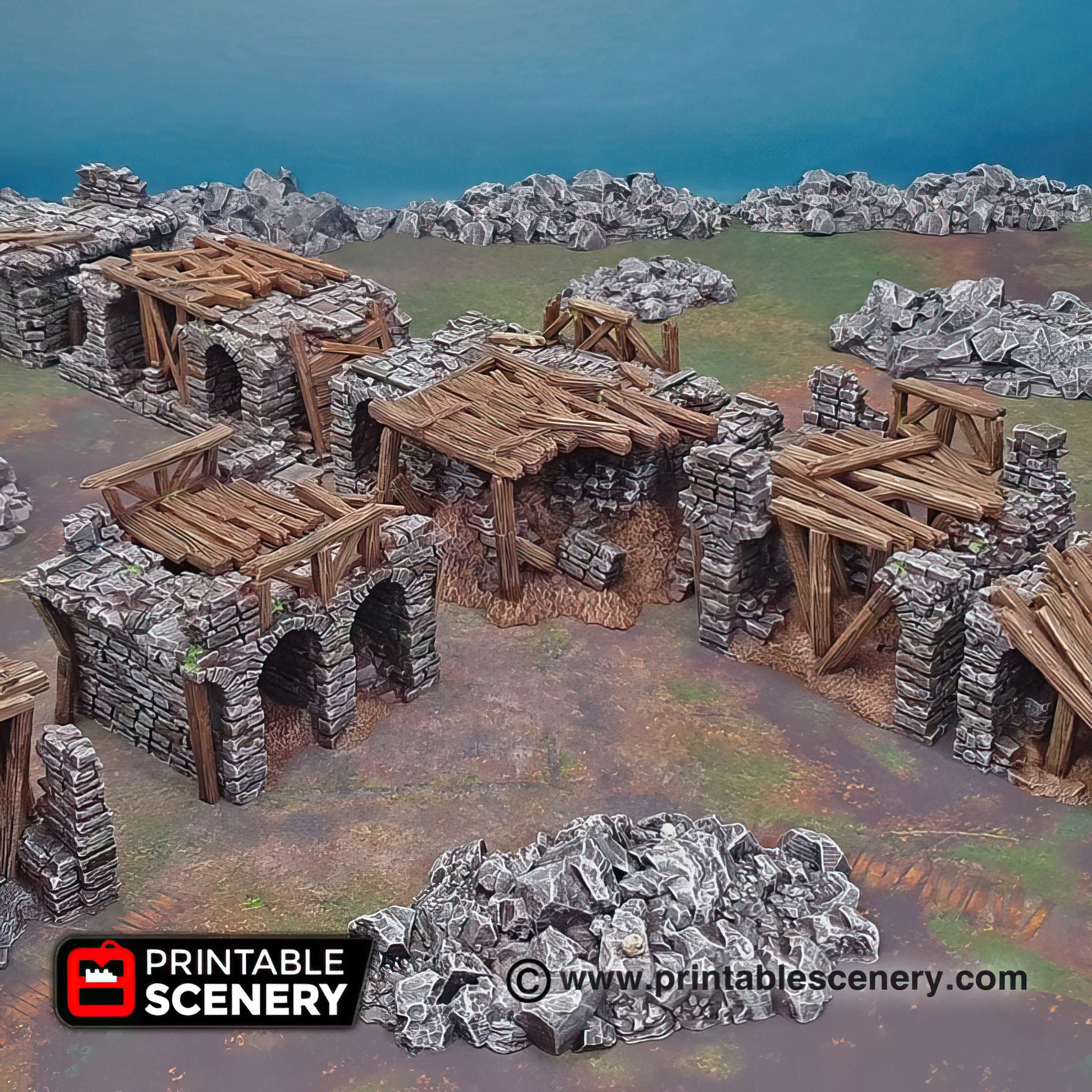 Platform Bridges: Tabletop Scatter Terrain, Raised Encounter Ruins ...