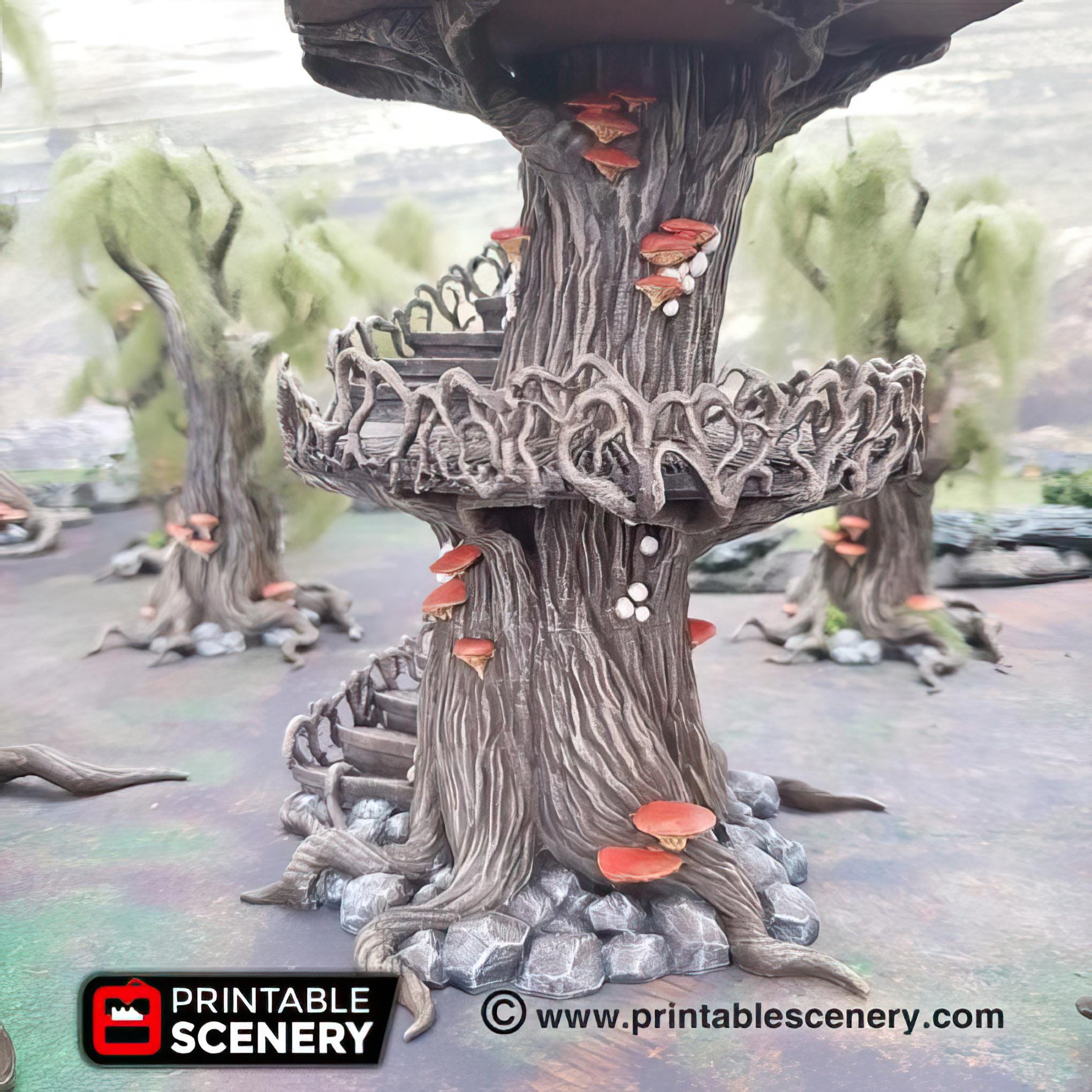 Tree Set Scatter Terrain: 3D Printed Woodland RPG Scenery - Etsy